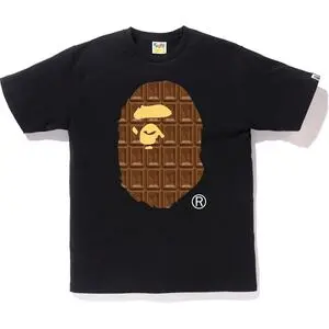 A BATHING APE Valentine Chocolate Ape Head Tee Shirt Tee Shirt - Black