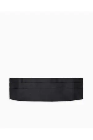 Emporio Armani Pure Silk Tuxedo Band - Black