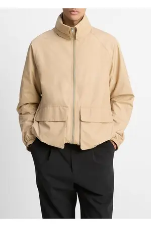 Vince Lightweight Hooded Windbreaker - Natural