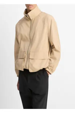Vince Lightweight Hooded Windbreaker - Natural
