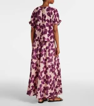 Velvet By Graham & Spencer Delilah Floral Cotton Poplin Blouse