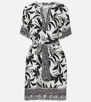 Velvet By Graham & Spencer Vanessa Printed Shirt Dress - Black