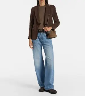 Brunello Cucinelli Leather Sock Boots
