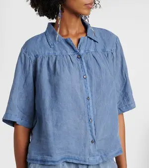Velvet By Graham & Spencer Rowan Linen Shirt