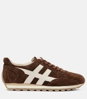 Hogan H671 Suede Sneakers - Brown