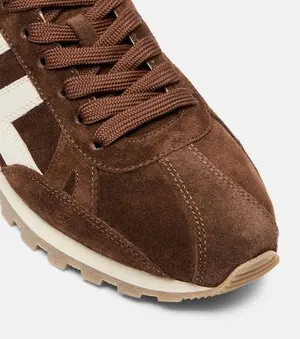 Hogan H671 Suede Sneakers - Brown