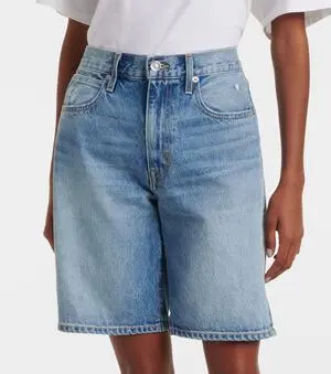 SLVRLAKE High-rise Denim Bermuda Shorts