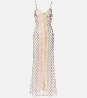 Missoni Zigzag Open-back Maxi Dress - Multicoloured