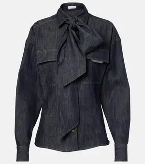 Brunello Cucinelli Bow Detail Shirts For Women