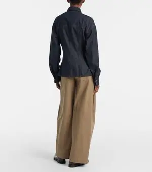 Brunello Cucinelli Bow-tie Cotton Blouse