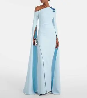 Safiyaa Rinna Embellished Crêpe Gown