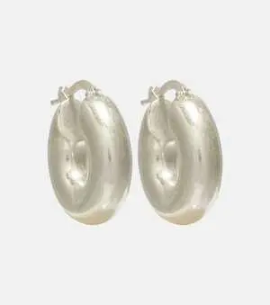 JIL SANDER Small Hoop Earrings - Silver