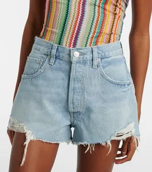 Citizens Of Humanity Loro Frayed Denim Shorts