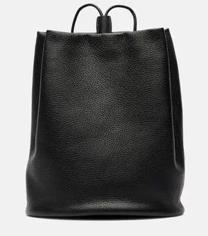 THE ROW Joe Medium Leather Backpack - Black