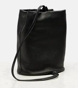 THE ROW Joe Medium Leather Backpack - Black