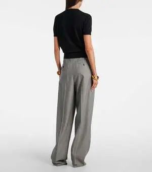 Saint Laurent Wool Top - Black