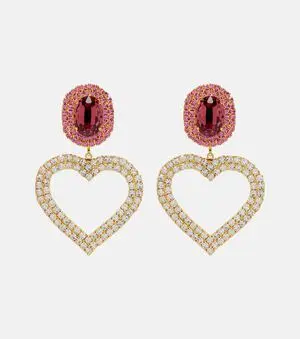 Magda Butrym Crystal-embellished Clip-on Earrings - Gold