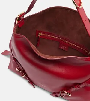 Givenchy Voyou Medium Leather Shoulder Bag - Red