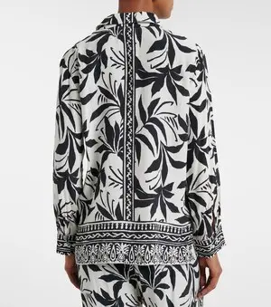 Velvet By Graham & Spencer Sienna Printed Shirt - Black
