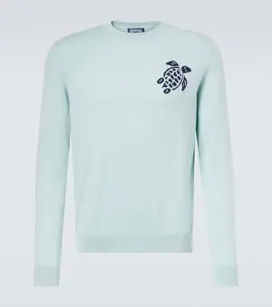 Vilebrequin Jacquard Cotton Sweater - Blue