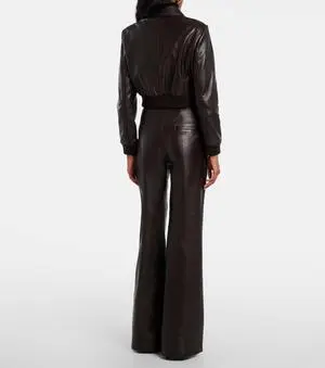 Dorothee Schumacher Sleek Statement Cropped Leather Jacket