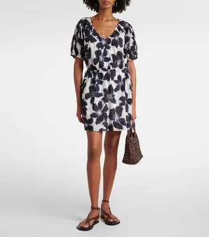 Velvet By Graham & Spencer Hazel Floral Cotton Voile Minidress