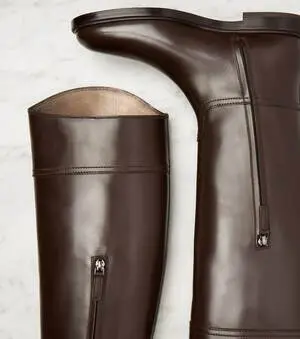 Brunello Cucinelli Monili Leather Knee-high Boots