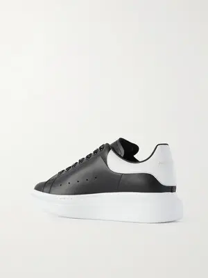 Alexander McQueen Exaggerated-sole Studded Leather Sneakers - Black