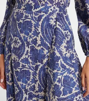 Ulla Johnson Sabina Printed Maxi Skirt - Blue