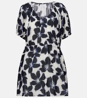Velvet By Graham & Spencer Hazel Floral Cotton Voile Mini Dress - Multicoloured