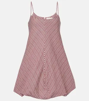 Faithfull The Brand Aniela Striped Cotton Mini Dress - Multicoloured