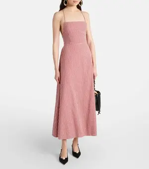 Posse Lori Gingham Cotton Maxi Dress - Red