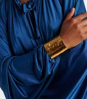 Saint Laurent Cassandre Cuff Bracelet - Gold