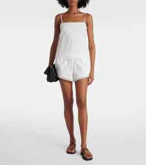 Faithfull The Brand Denise Cotton Voile Shorts