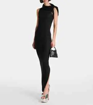 Amina Muaddi Patent Leather Platform Pumps
