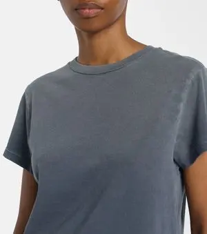 AGOLDE Adine Cotton Jersey T-shirt - Blue