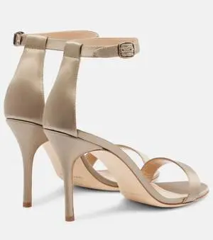 Manolo Blahnik Chaos Satin Sandals