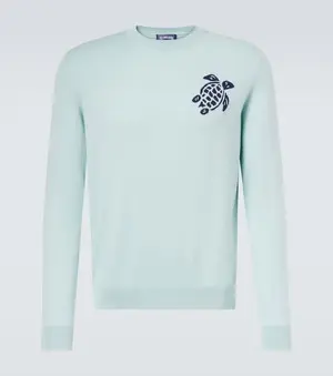 Vilebrequin Jacquard Cotton Sweater - Blue