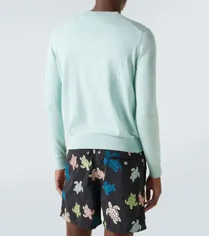 Vilebrequin Jacquard Cotton Sweater - Blue