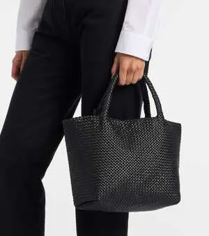 THE ROW Ruth Medium Woven Tote Bag - Black