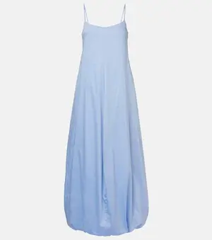 Faithfull The Brand Aniela Cotton Maxi Dress - Blue