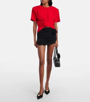 Magda Butrym Floral-appliqué Miniskirt