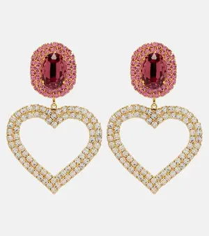 Magda Butrym Crystal-embellished Clip-on Earrings - Gold