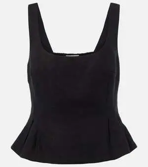 Posse Rosalie Peplum Linen Top