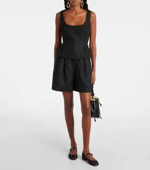 Posse Rosalie Peplum Linen Top