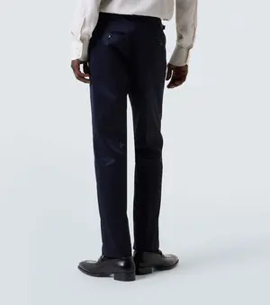 TOM FORD Shelton Cotton Satin Suit Pants