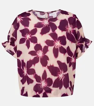 Velvet By Graham & Spencer Delilah Floral Cotton Poplin Blouse - Multicoloured