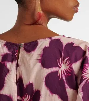 Velvet By Graham & Spencer Delilah Floral Cotton Poplin Blouse