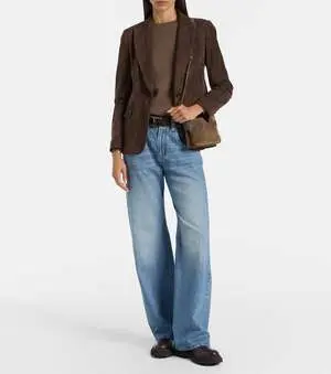 Brunello Cucinelli Leather Sock Boots