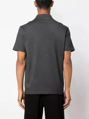 Versace Logo-patch Cotton Polo Shirt